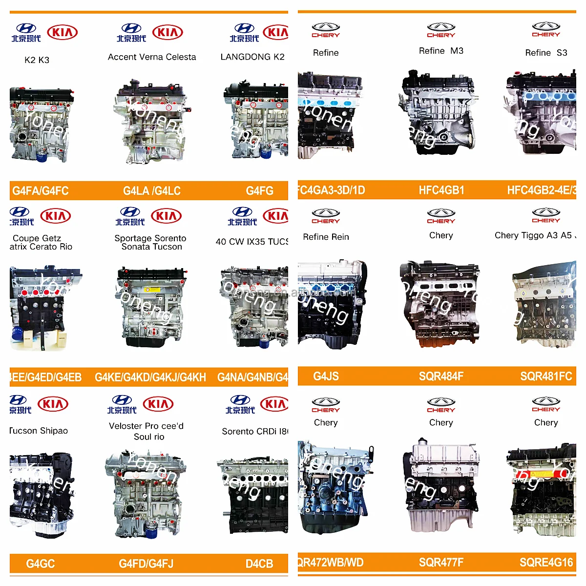 YMYS Engine Assembly 4.5L 1FZ 1FZ-FE Engine for Toyota Land Cruiser ...