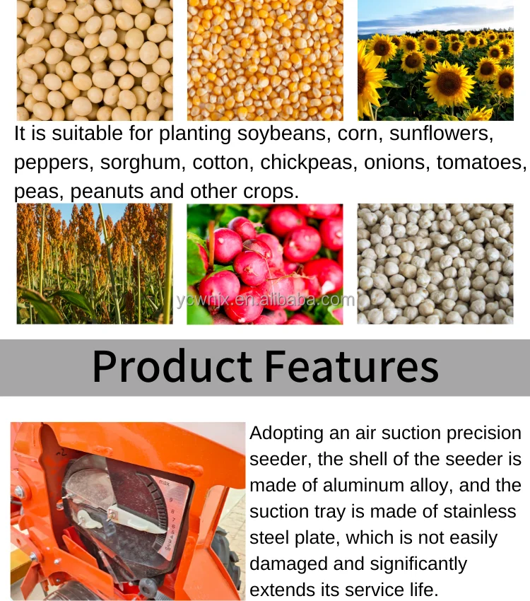 Corn air Suction Seeder Pneumatic Corn Planter Precision Vegetable ...