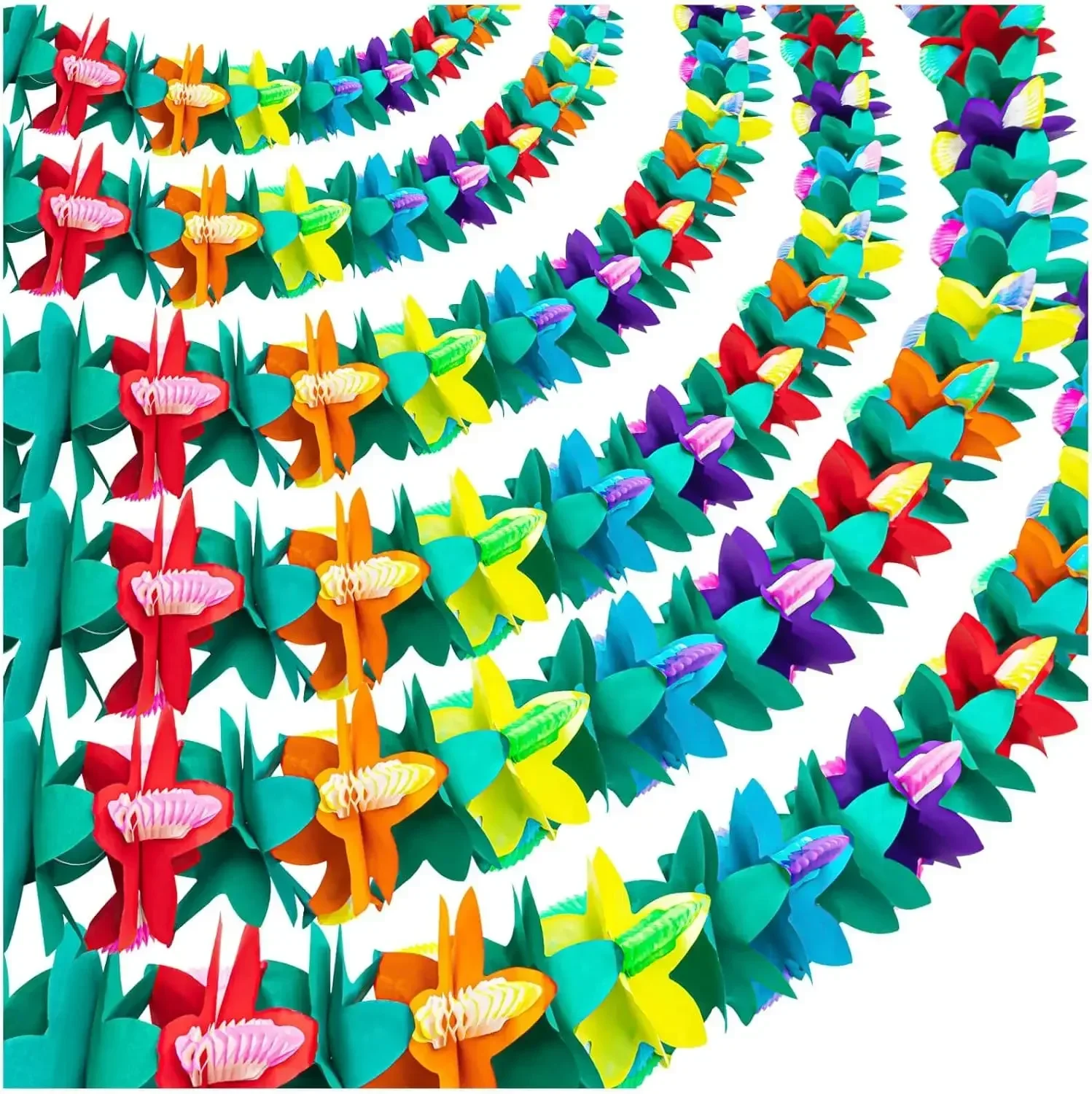 3m Hawaii Luau Garland Tropical Island Beach Tiki Bar Decor Colour ...