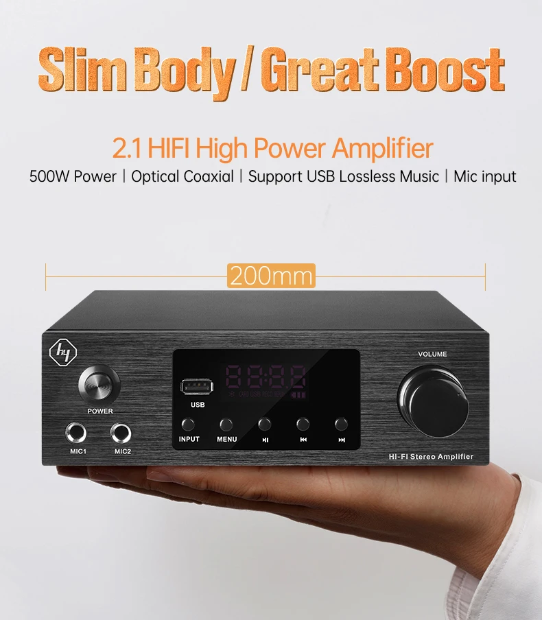 Hypersound Hifi Audio System DSP Bt5.0 High Power Digital Amplifier ...
