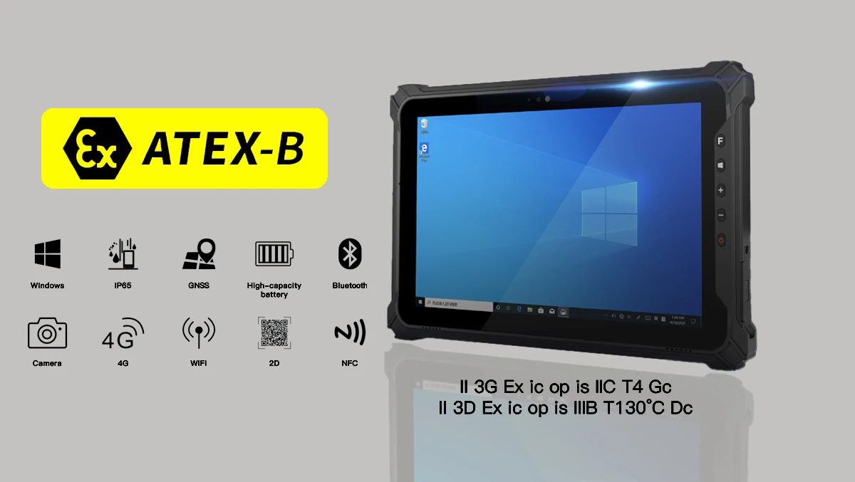 Rugged Atex Certified Explosion-proof Windows Tablet 10.1 Inch Rugged ...