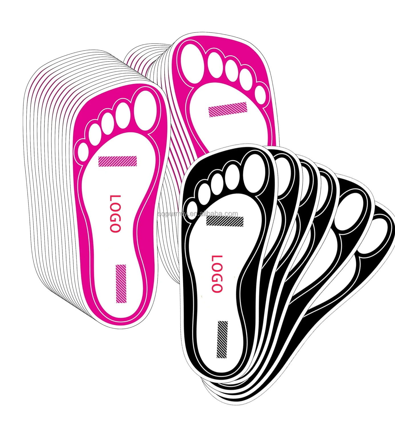 Custom Logo Disposable Sticky Feet Spray Tan Feet Protector Pads For ...