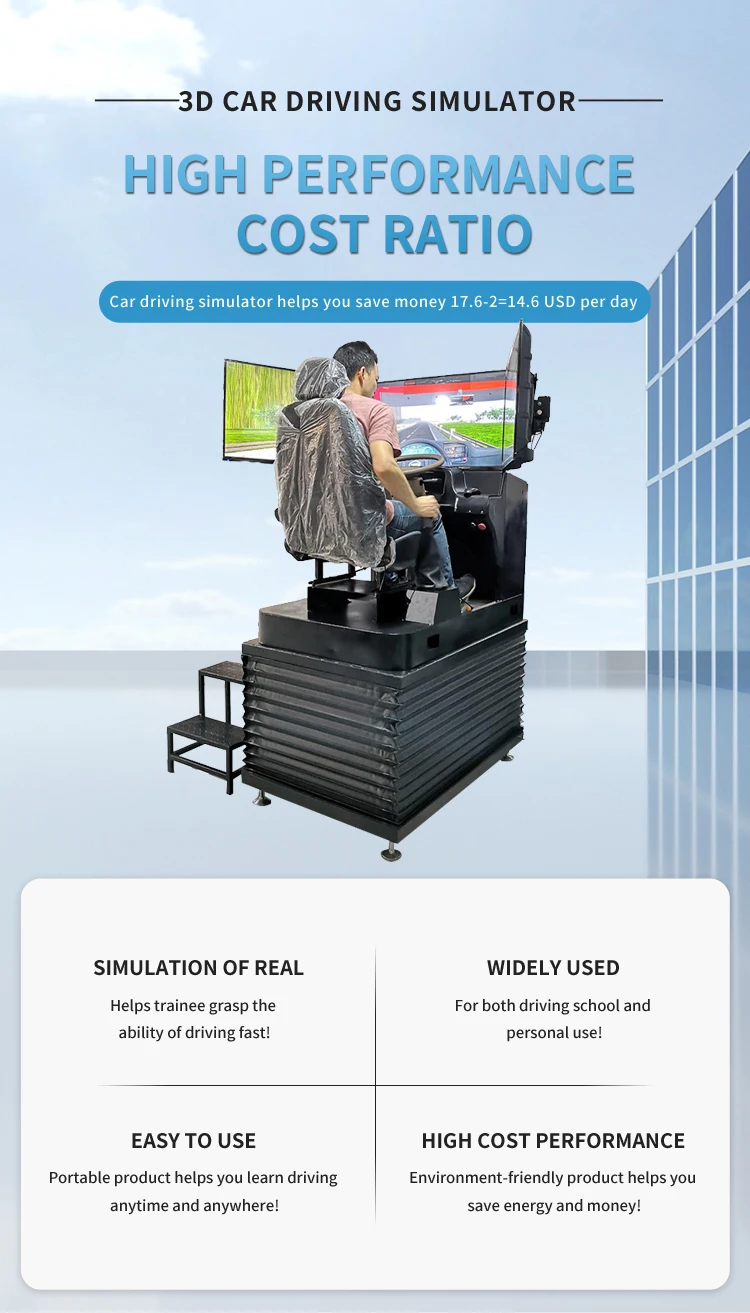City Car Driving Simulator 3 - Immersive 3dof Platform