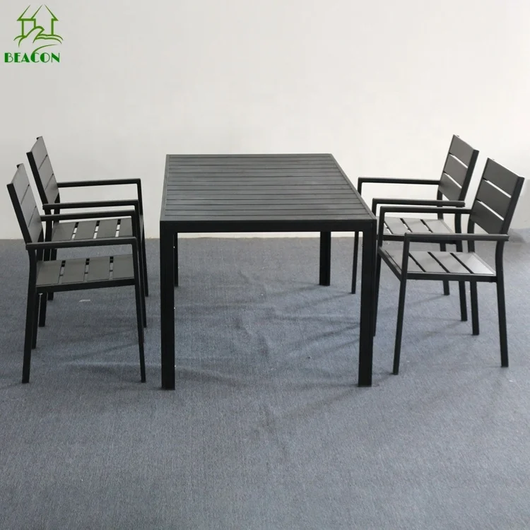 All weather table chair beautiful garden furniture outdoor table with ...
