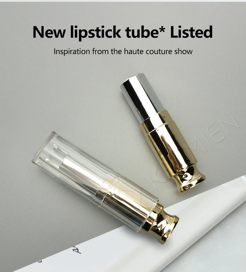 Clear Custom Logo Square Lipstick Tubes Unique Lip Balm Containers ...