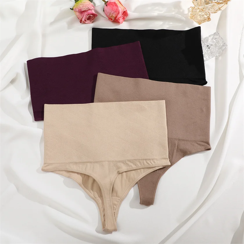 FINETOO Women's Daily High Waist Rise G-String Shaper Panties