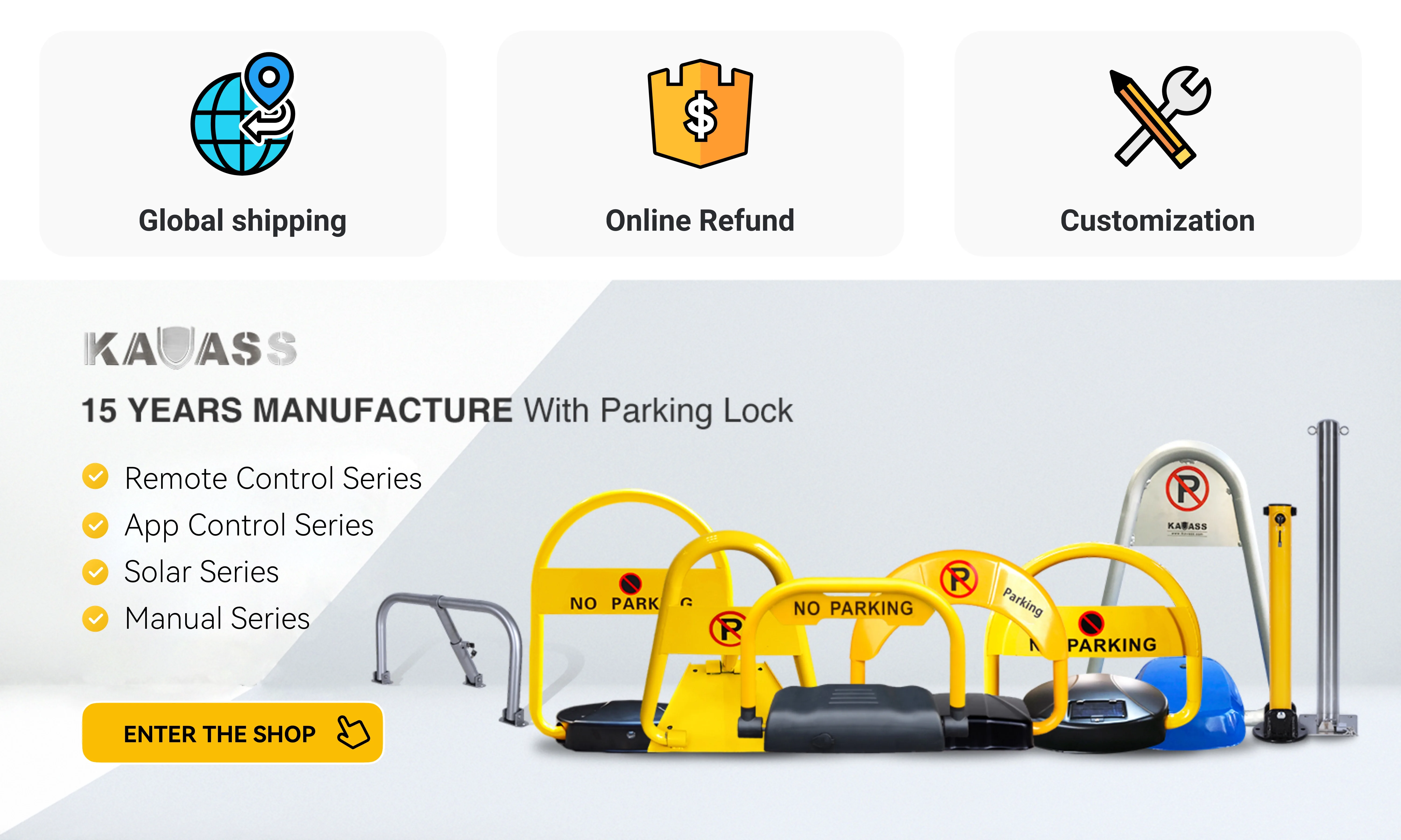 Kavass Automatic Car Park System Barrier Lock - Buy Remot Control ...