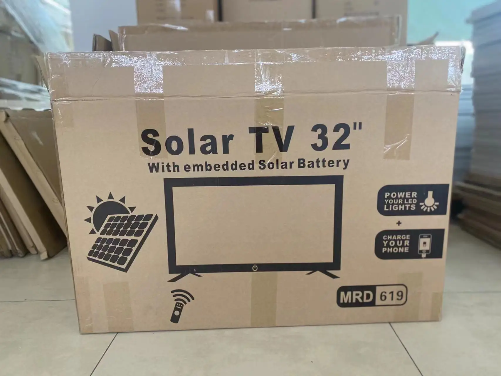 4k Smart Tv Solar Dc Television Solar Tv 32 ''40" 12v Rechargeable ...