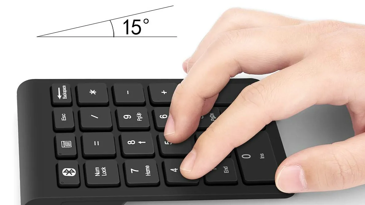 Custom Bluetooth Silent Numpad Wireless 22 Key Numeric Keypad Numerical ...