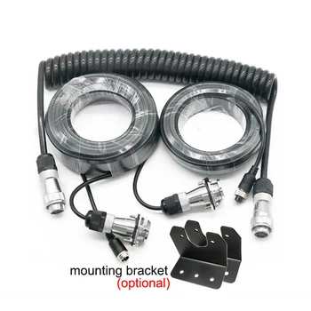 Tractor Suzi Connector 5 7 Way 4p Aviation Backup Camera Coiled Spiral ...