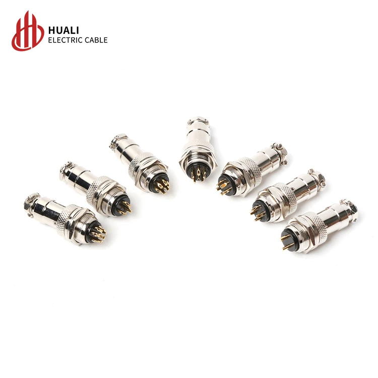 Aviation Plug Socket Df16 16mf Gx16f-2-3-4-5-6-7-8-core Connector Pin ...
