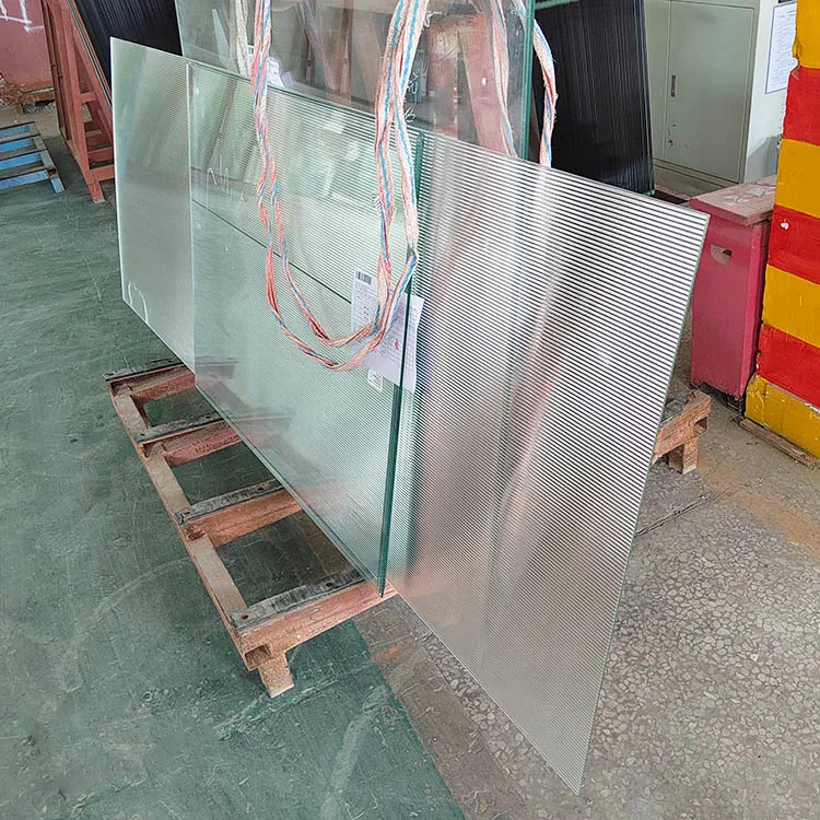 Decorative Transparent Tempered Ribbed Reeded Moru Wave Fluted Glass ...