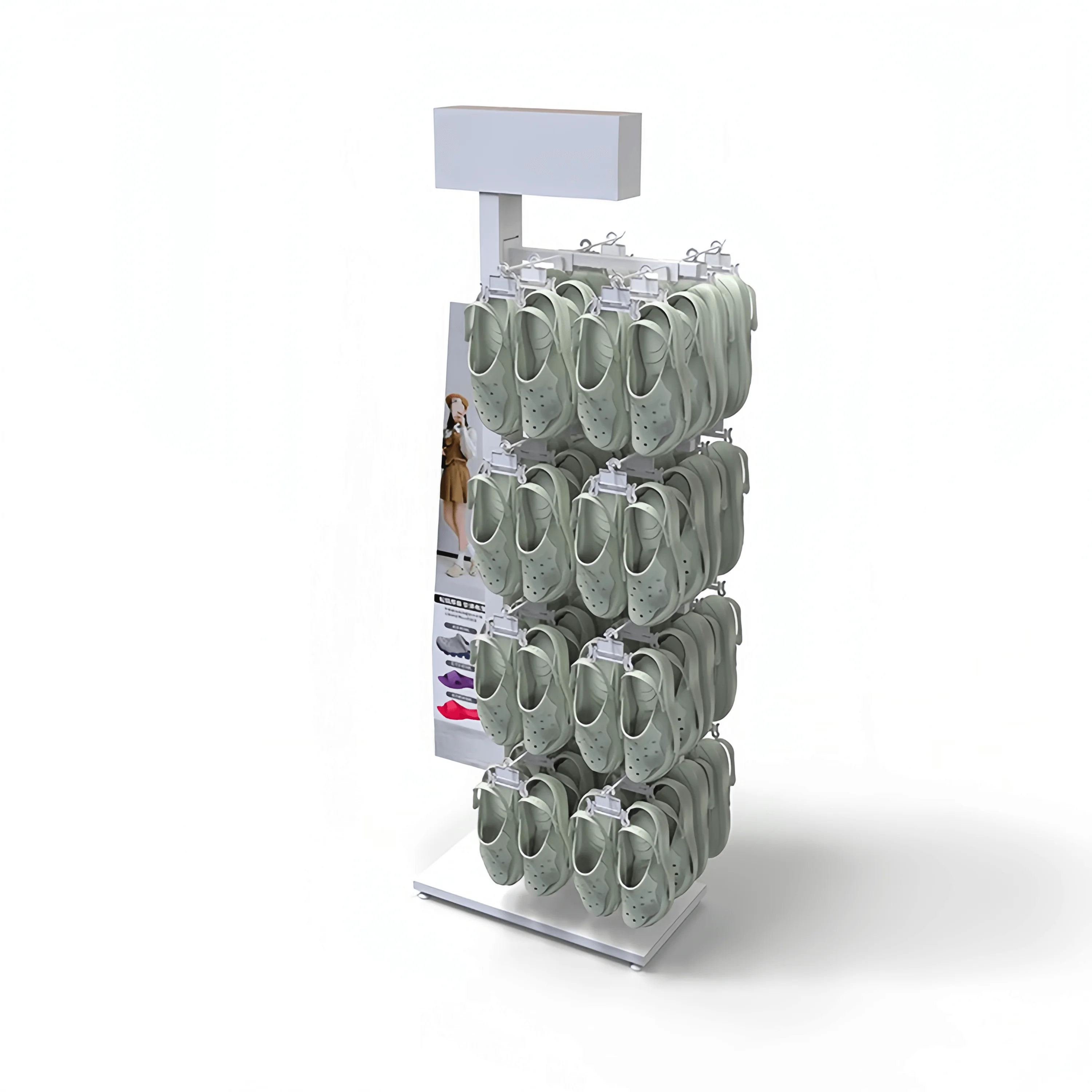 Multi Brand Retail Slipper Hanging Display Rack - Buy Slipper Display ...