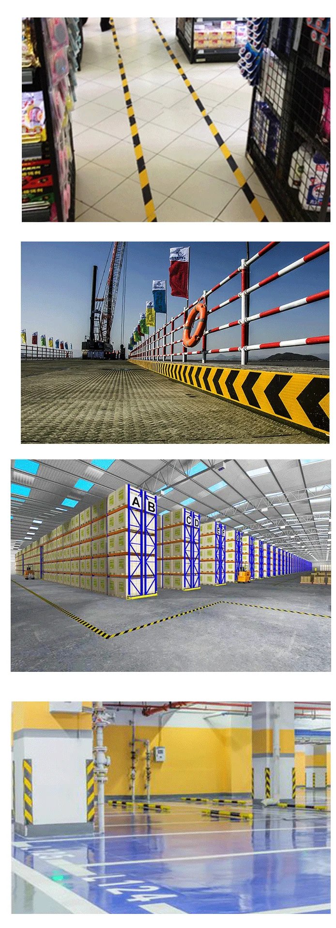 Hazard Tape - Durable, Adhesive Safety Stripes for Floors