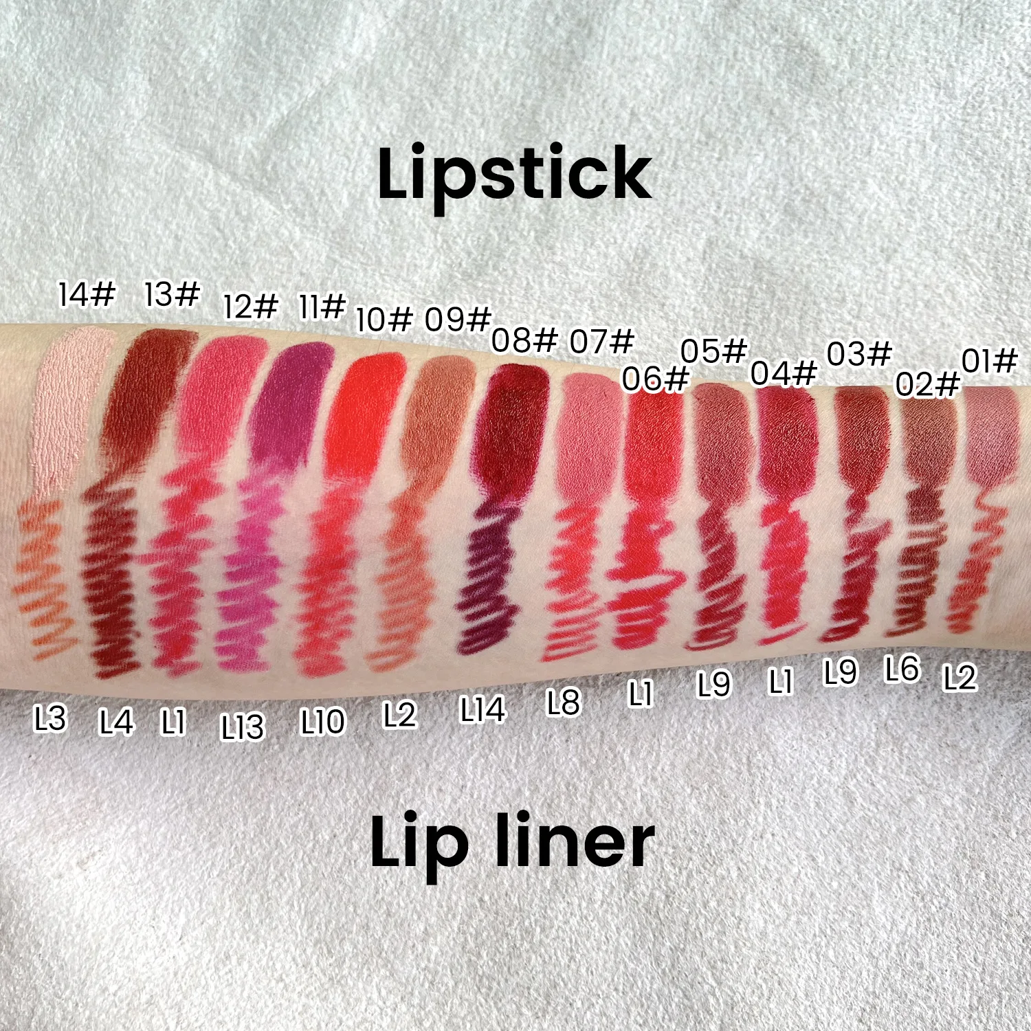 Customized Logo Lip Kit Oem Wholesale 14 Colors Long Lasting Velvet Lip ...