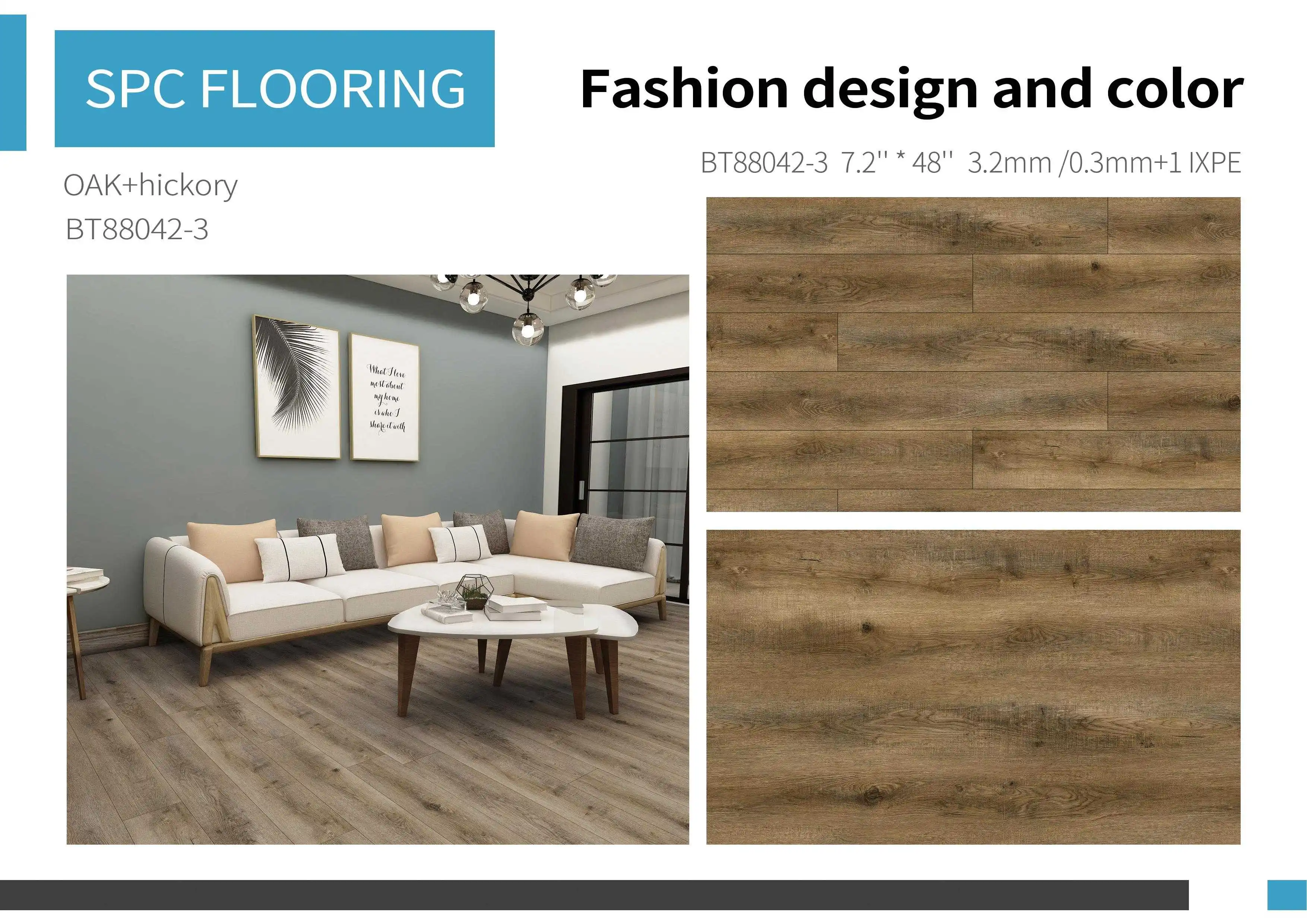 High-style Look Floor Tiles Expanded Polymer Core Statement-making Spc ...