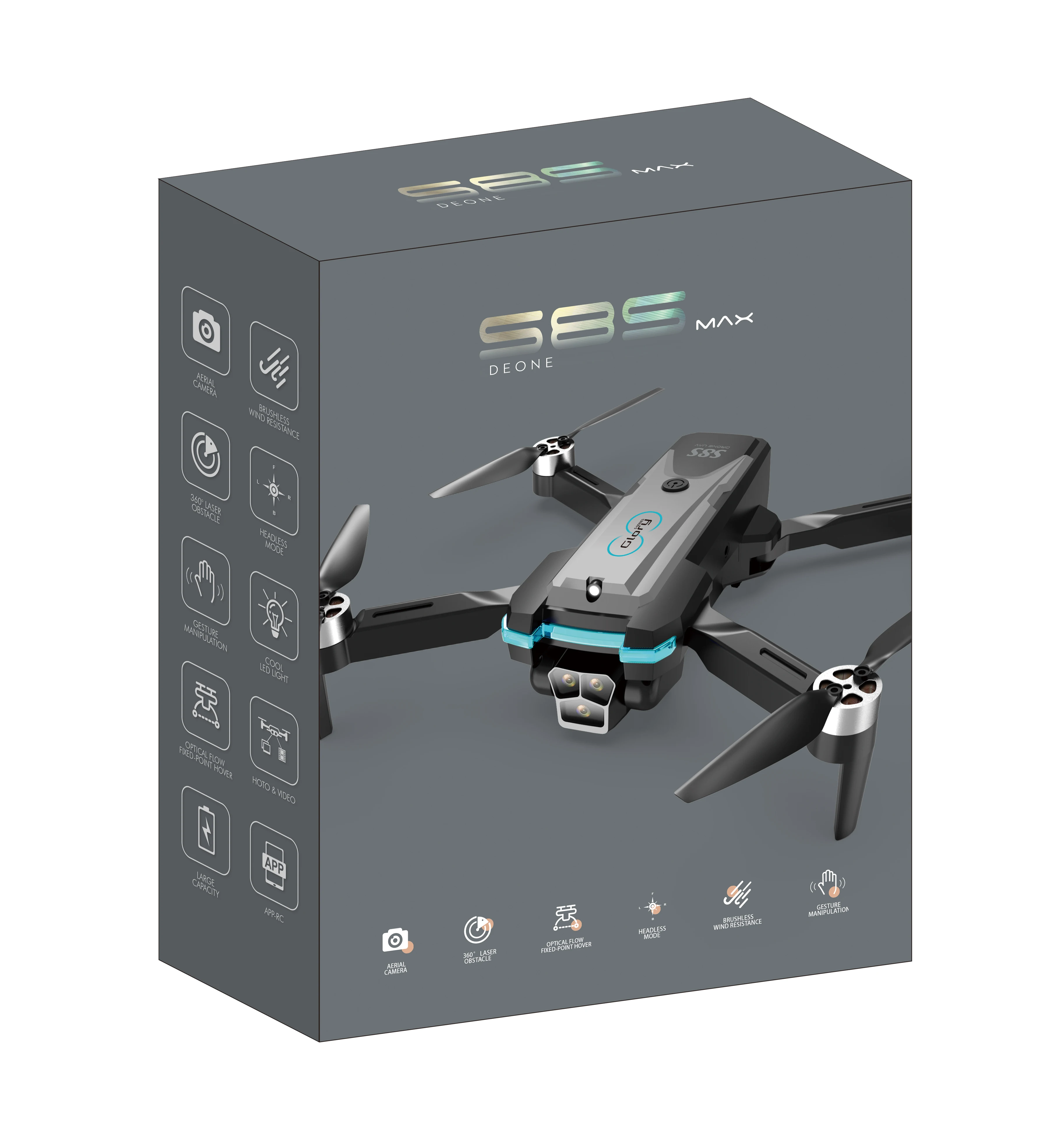 S8s Rc Drone 4k Mini 2.4g Wifi Optical Flow 3 Hd Camera Obstacle Avoidance Brushless Drone With ...