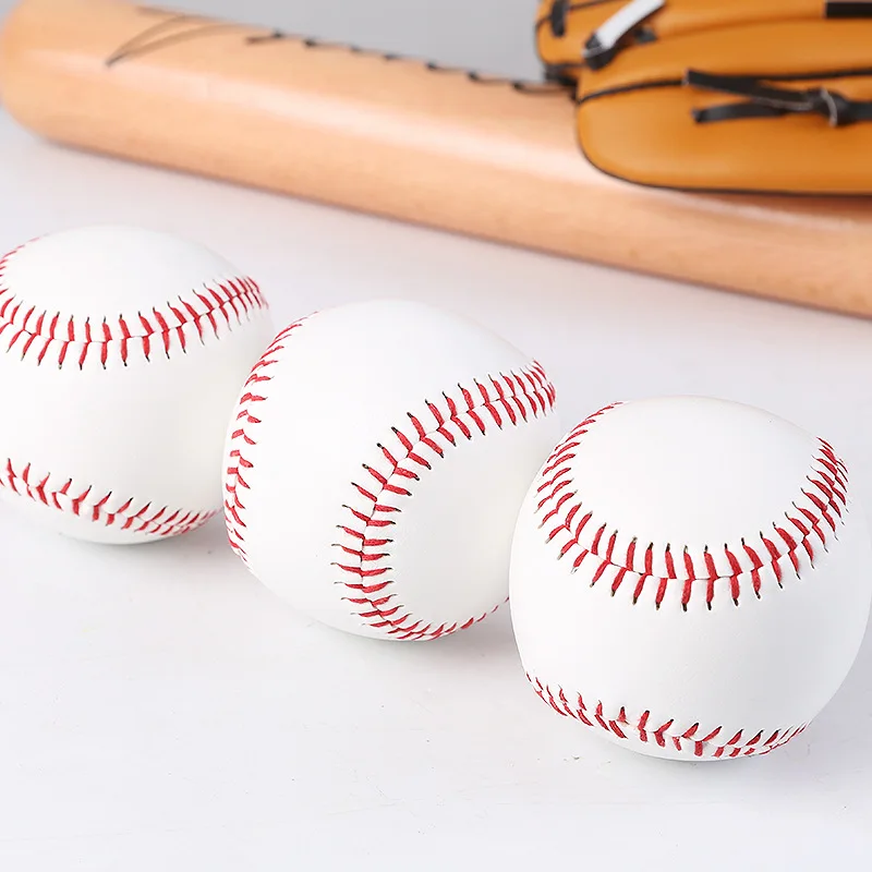 Official size full grain leather baseball double cushioned cork core ...