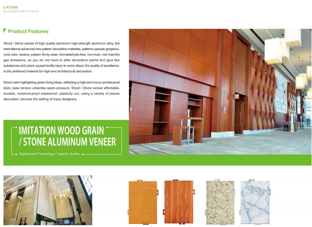 2022 Timber Wood Look Aluminum Cladding Profile Aluminum Cladding Panel ...