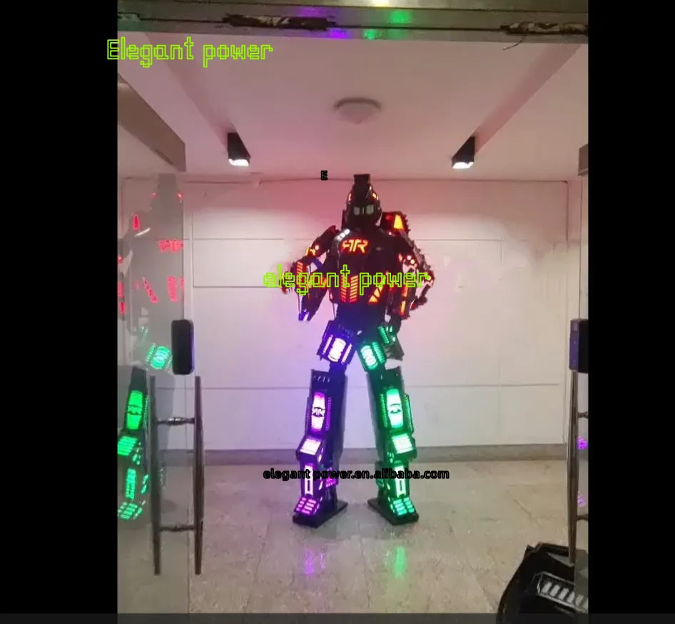 LED Walker Robot Suit Led Party Led Robot Costume Adult Stage Clothes ...