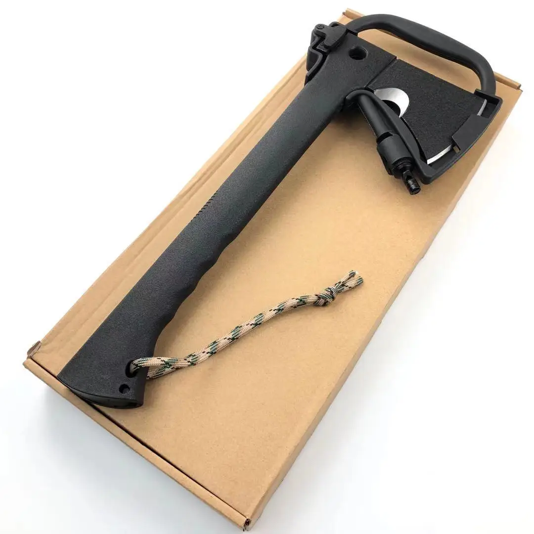Camp Tomahawk Ax Head Survival Hatchet Multi Tool Hammer Axe With Knife Saw Whistle Firestarter ...