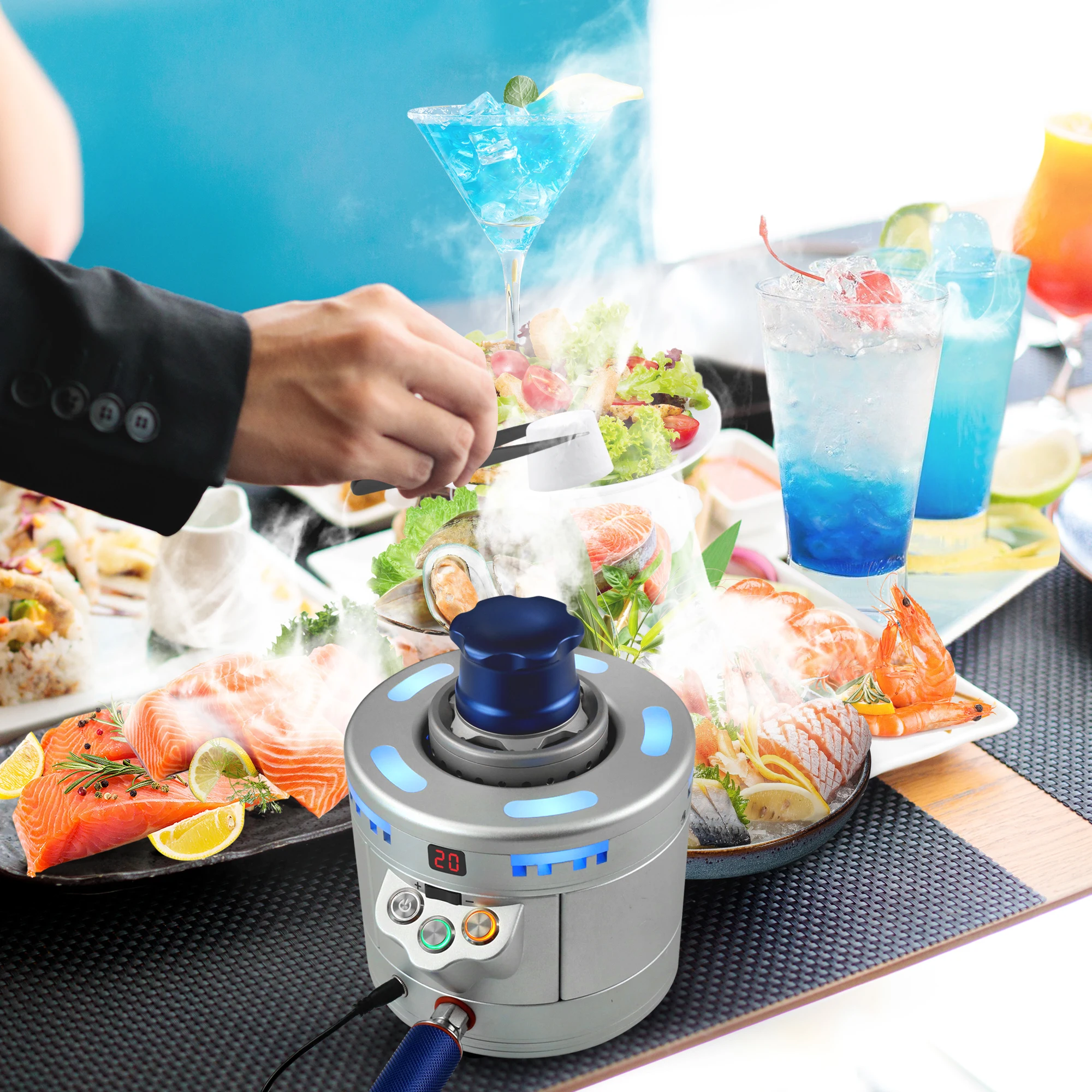 Mini Multifunctional Co2 Glass Chiller Instant Glass Froster Dry Ice ...