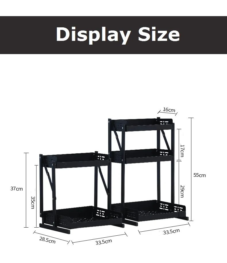 2 3 Tier Desktop Organizer Collapsible Office Magazine Book Rack ...