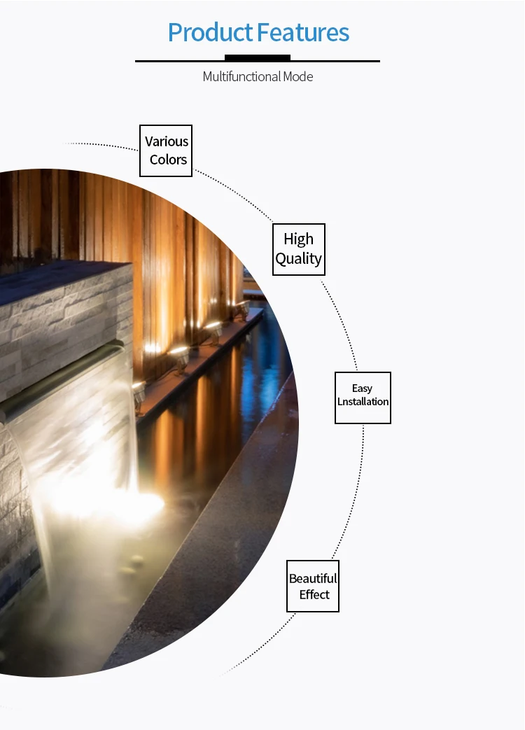 Swimming Pool Water Descent Indoor Led Water Fountain Acrylic Pool ...