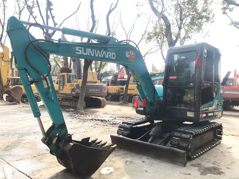 95% New Good Condition Used Sunward Excavators Swe60 6ton Mini Sunward ...