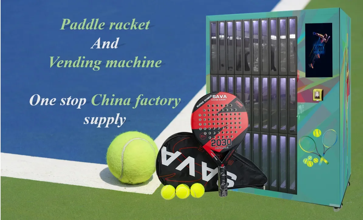Customized Cashless Bills Coins Operated Paddle Tennis Padel Racket ...