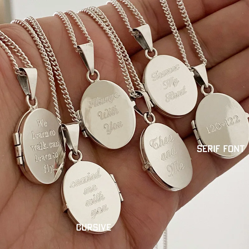 Wholesale Custom Men's Lockets Necklaces Jewelry Stainless Steel Oval ...