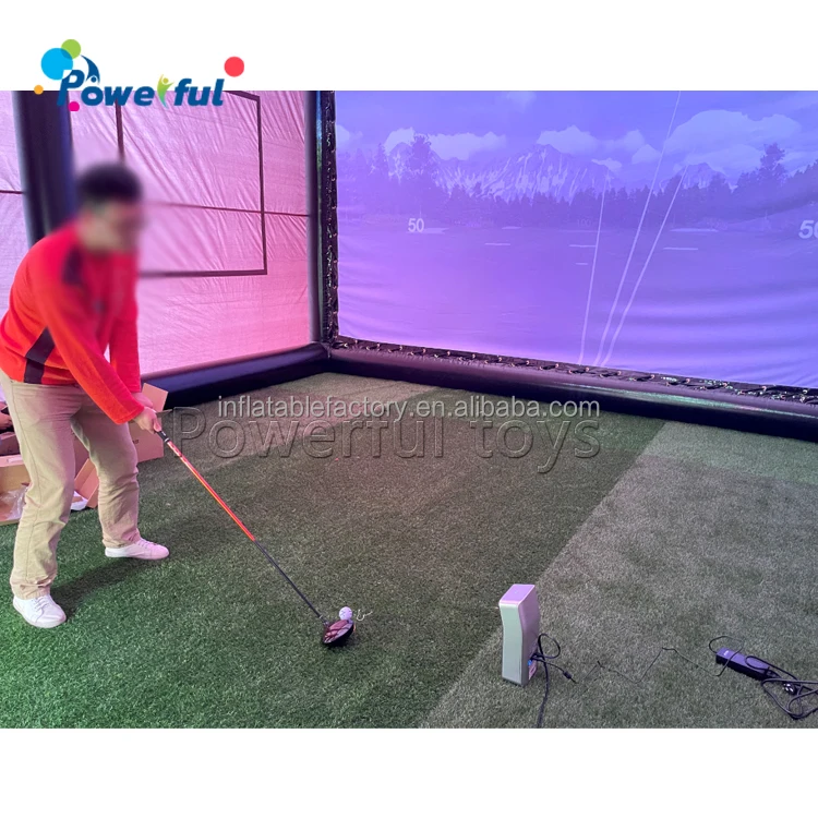 Inflatable Golf Simulator Tent - Waterproof Inflatable Tent with ...