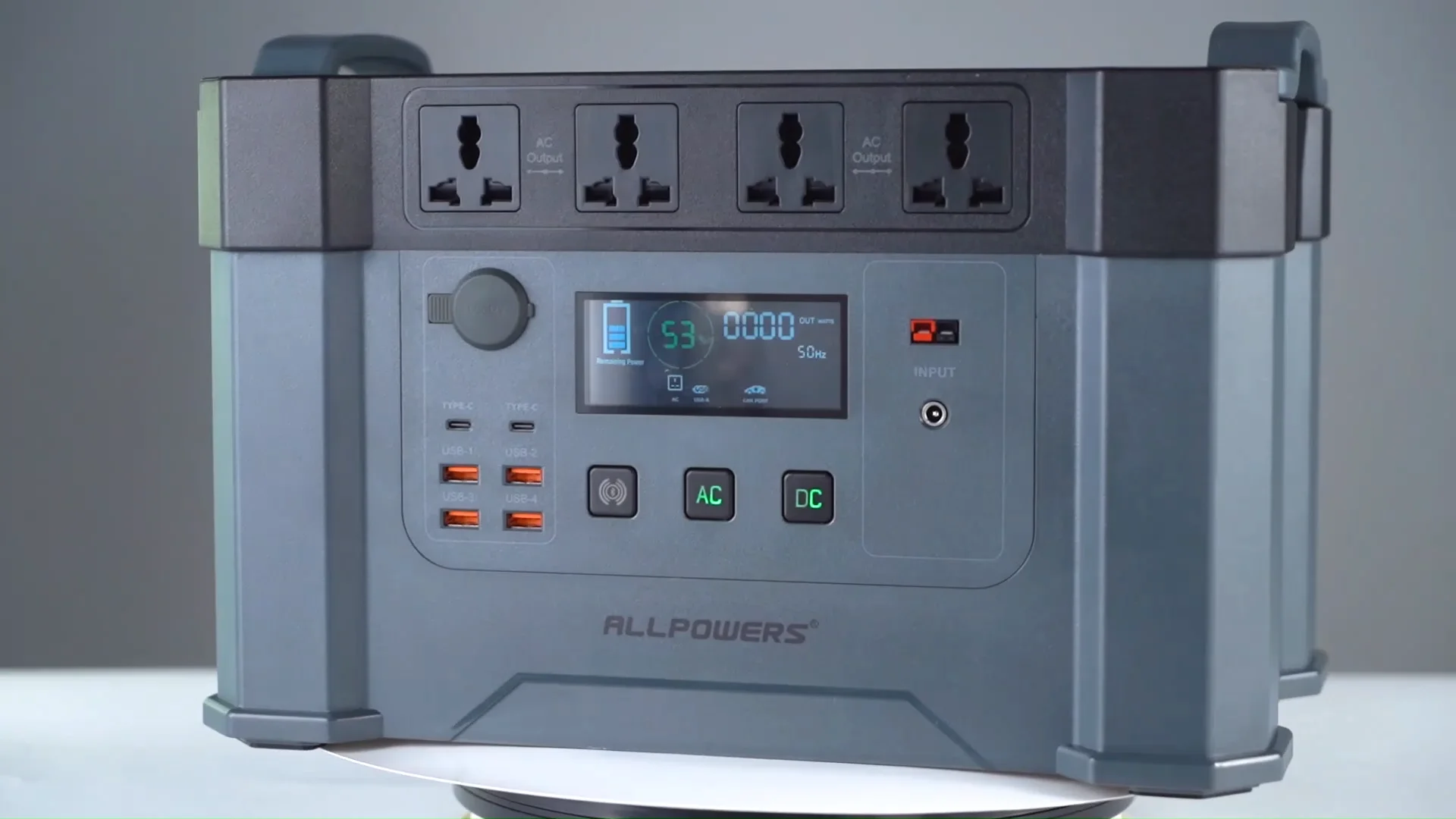 Factory New Design 2000w Portable Solar Charging Bank Large Capacity ...