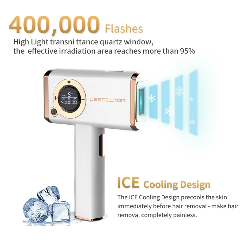 Best Ice Cooling Ipl Laser Freezing Point Hair Removal Home Use ...