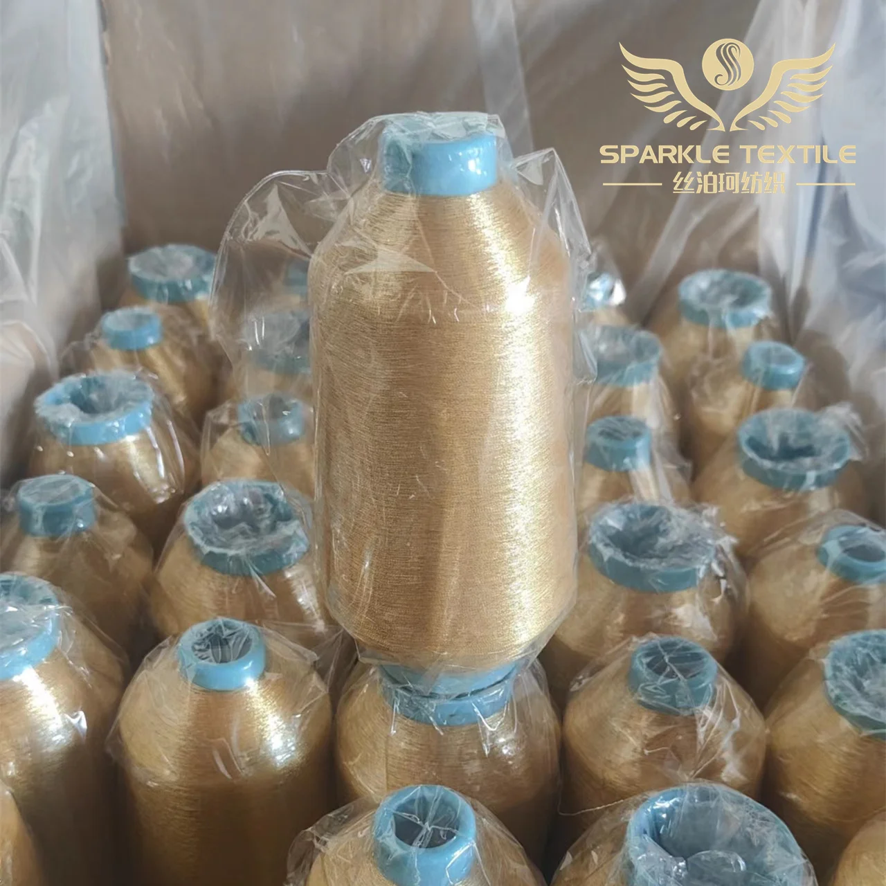 Sparkle St Ms Type Metallic Yarn Zari Thread Lurex 150d Pure Gold ...