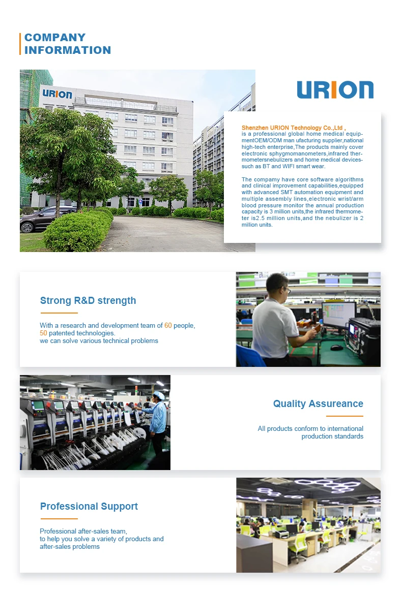 URION Telemedicine Device - Bluetooth 5.0 Blood Pressure Monitor