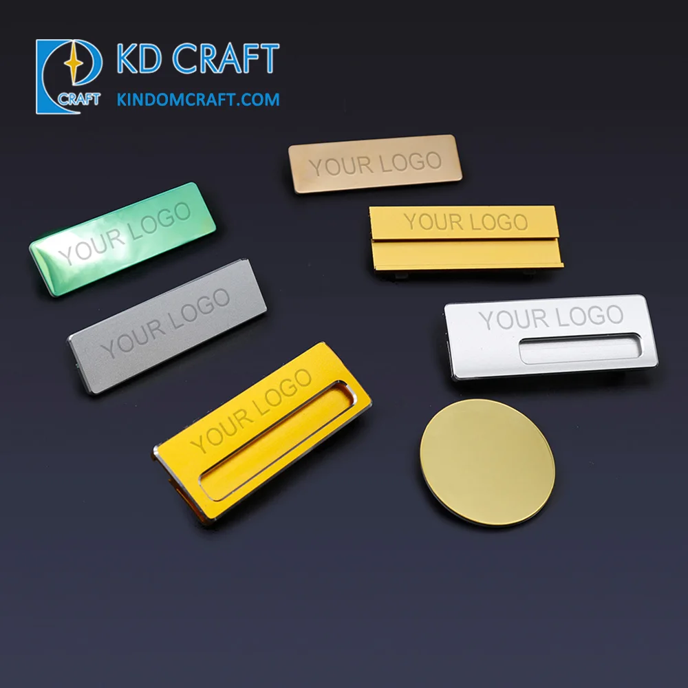 Blank Metal Name Tag