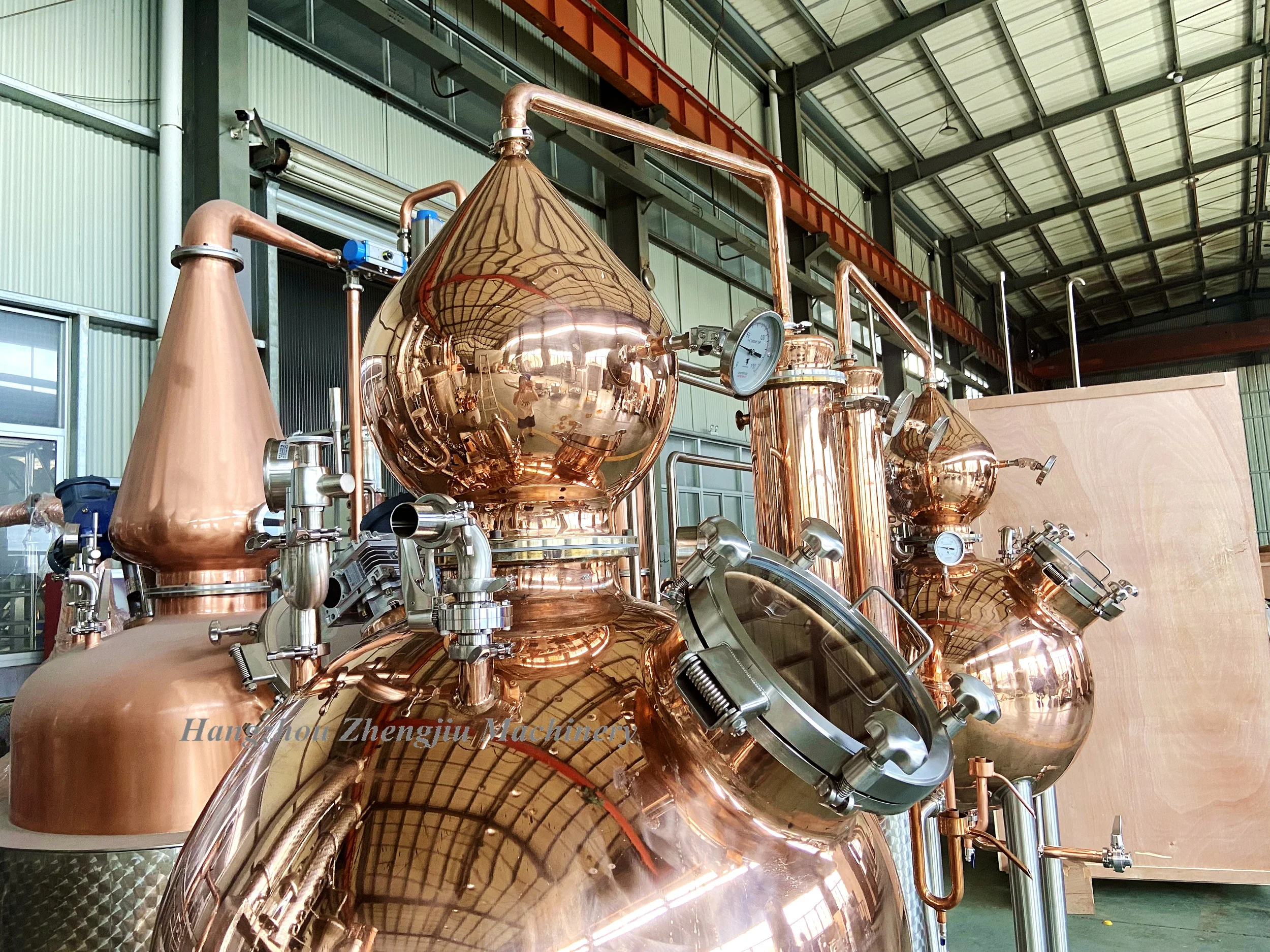 Twins Pot Red Copper Stills Distillery Alcohol Distiller Equipment ...