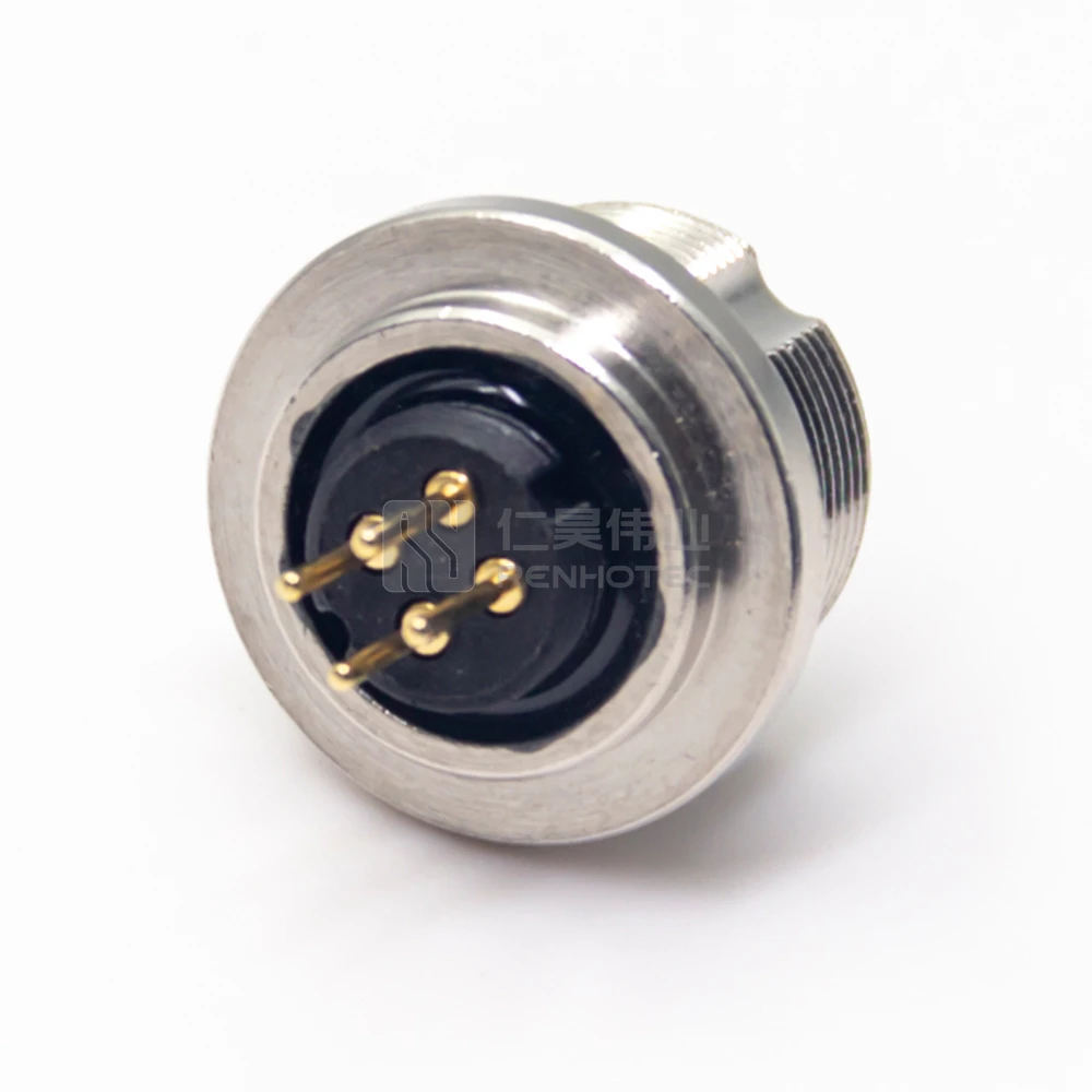 Binder M9 - 4 Pin Female Front Mount Waterproof Connector
