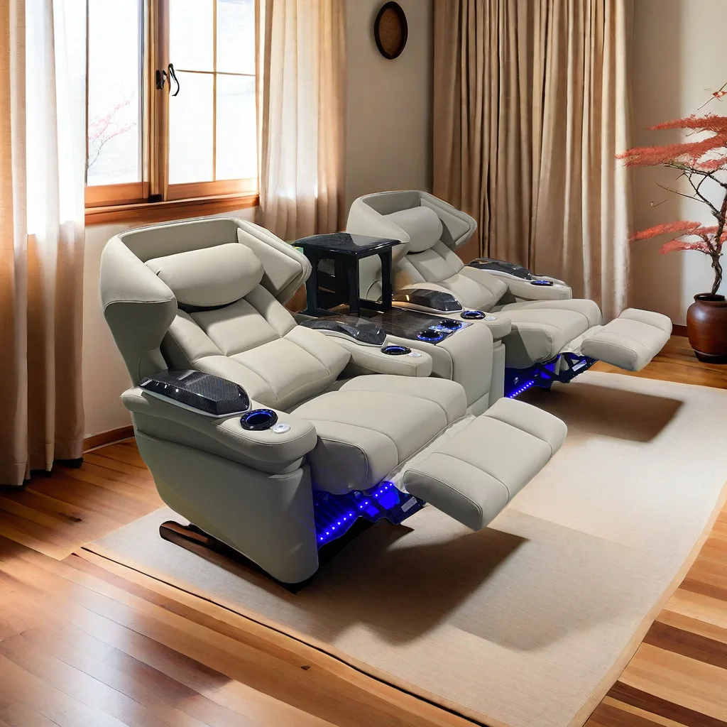 Custom A380 design recliner sofa chair luxury VIP movie seating home ...