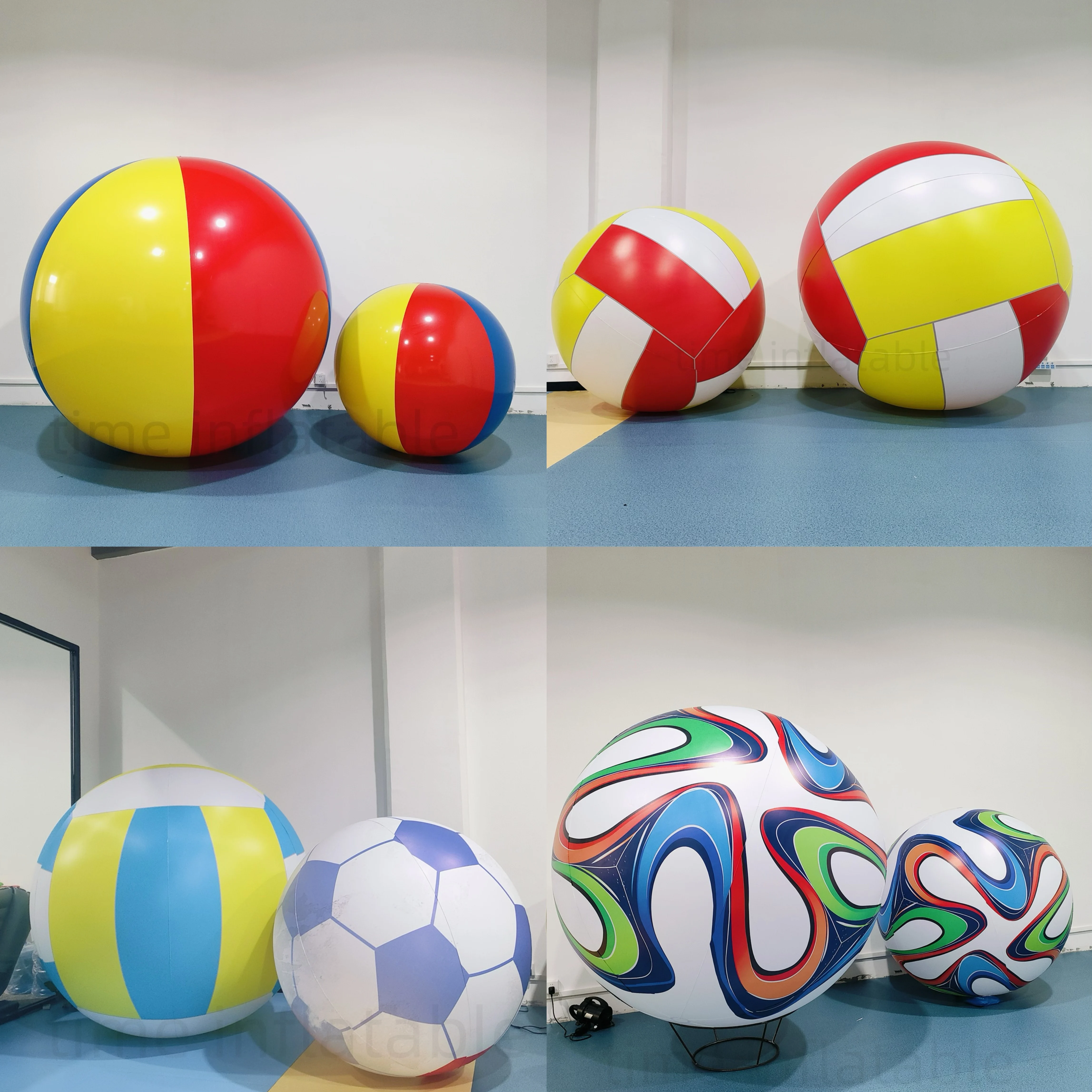2m Inflatable Sport Balloon Football Volleyball Beach Ball Model ...