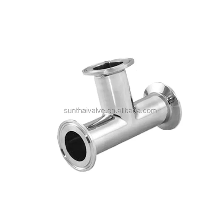 Din25 Tri Clamp Tee With Quick Connection Fitting For Stainless Steel ...