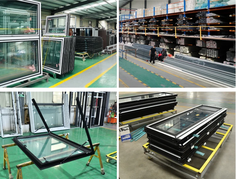 Modern Design High Performance Aluminum Casement Windows Horizontal ...