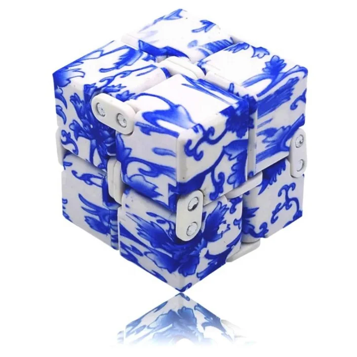 Amiqi Fidget Mini Organizer Magic Bean Rotating Cube Infinity Mirror ...