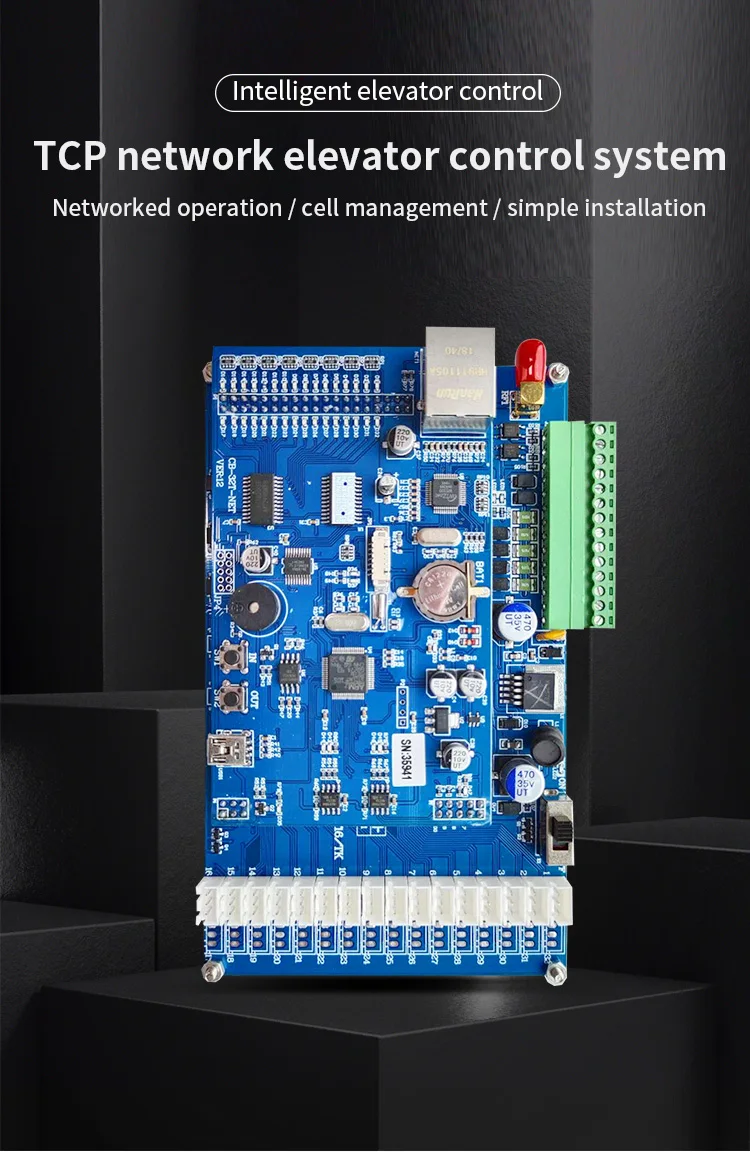 Tcp/ip Network 32 Floor Elevator Access Controller Board/ Panel For Lift Control Security System ...