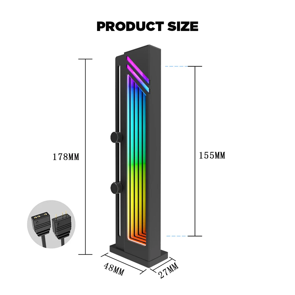 Vertical GPU Support Bracket Colorful 5V A-RGB Bracket Computer ...