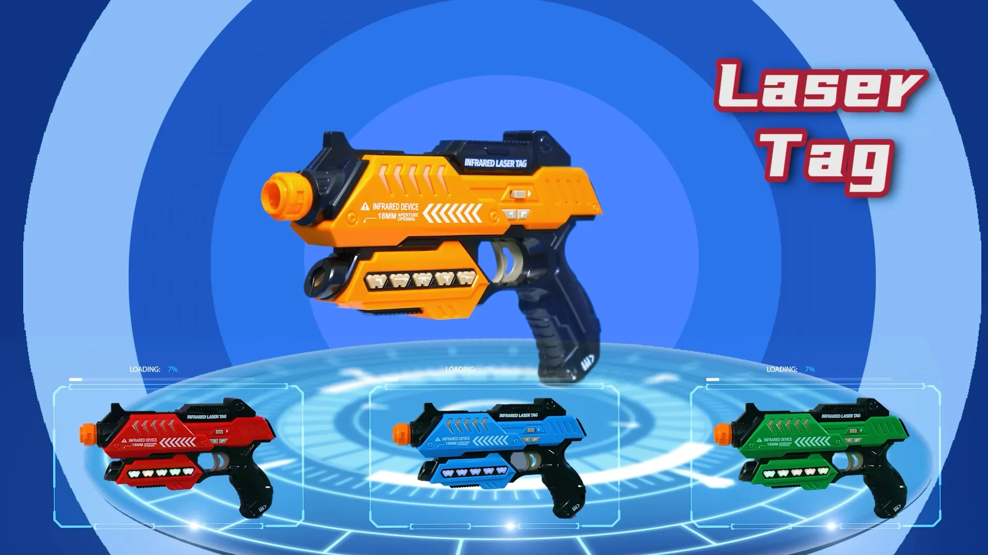 Infrared Laser Tag Shooting Game Guns 2pcs Set Toys For Kids For Sale ...