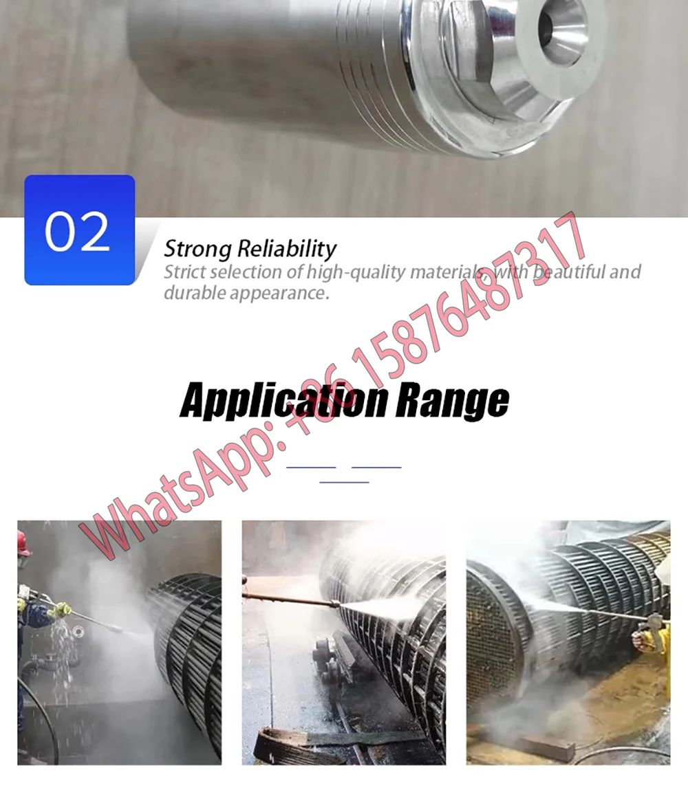 Rotational Head Rotary Waterblasting High Pressure Nozzle