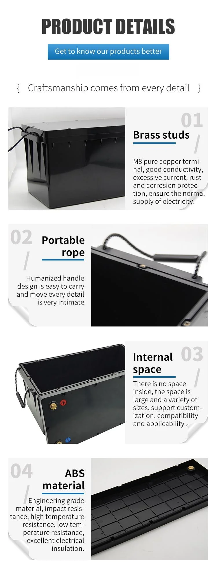 Easily Assembled Solar Energy 12v 24v 48v Lithium Battery Box Diy Empty ...