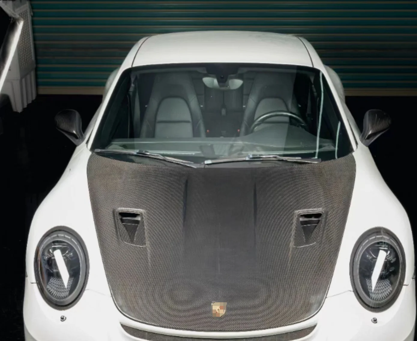 Rs Style Carbon Fiber Hood For Porsche High Quality Engine Cover Bonnet ...